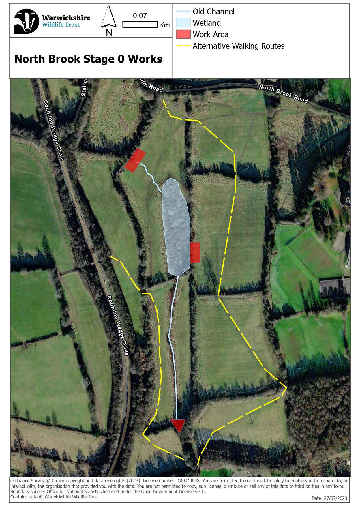 Alternative Walking Routes North Brook Stage 0 Works | Warwickshire ...